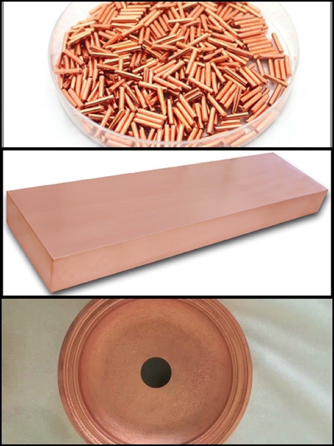 Customized Size Sputtering Targets 6N Electrolytic Grade Copper ...